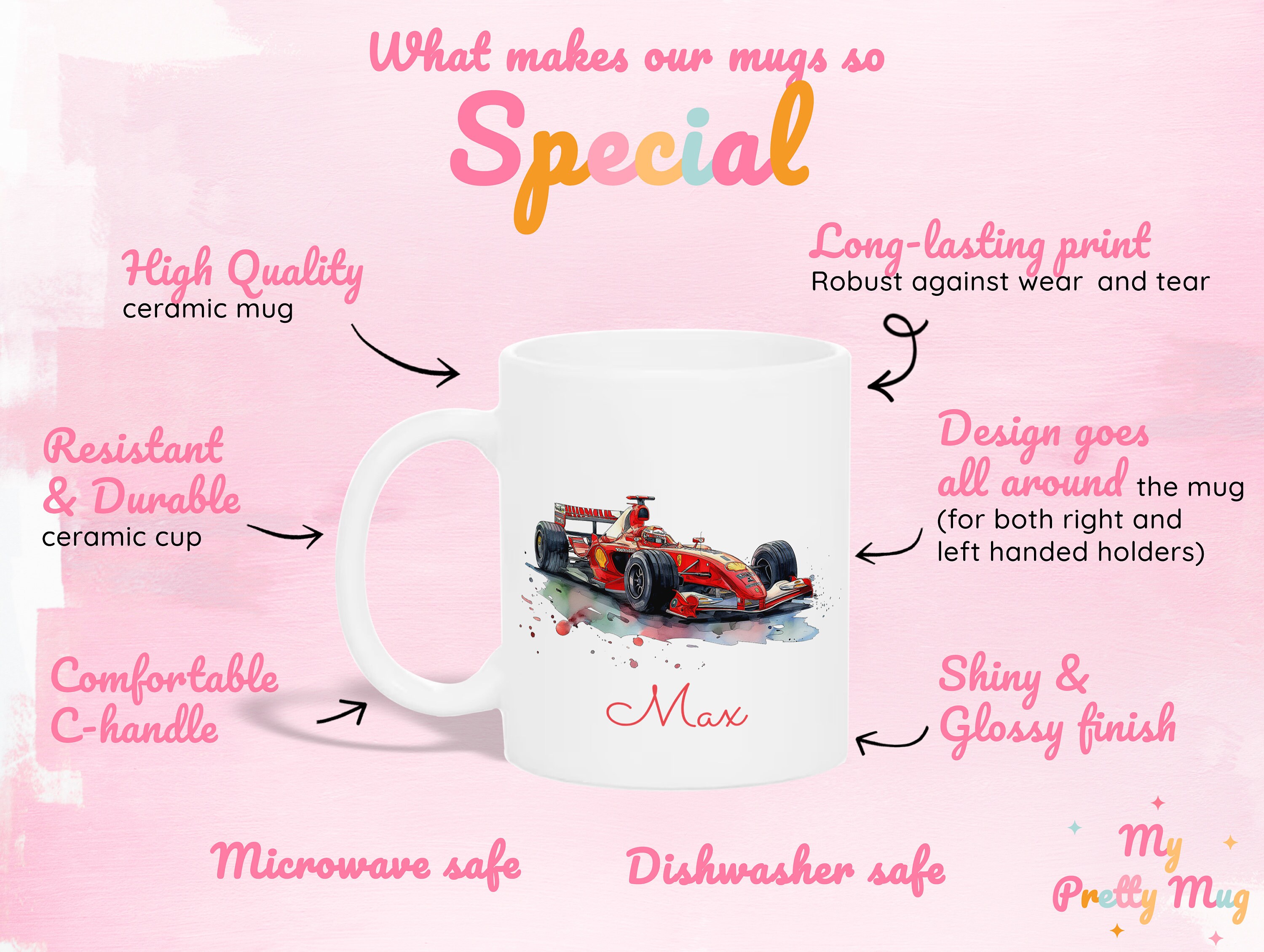 Formula One Mug Personalized Formula One Mug Race Car Mug Formula One ...