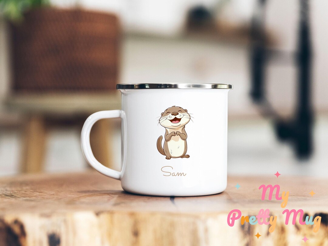 Otter Mug Personalized Otter Mug Custom Name Otter Mug Otter Gift Otter ...