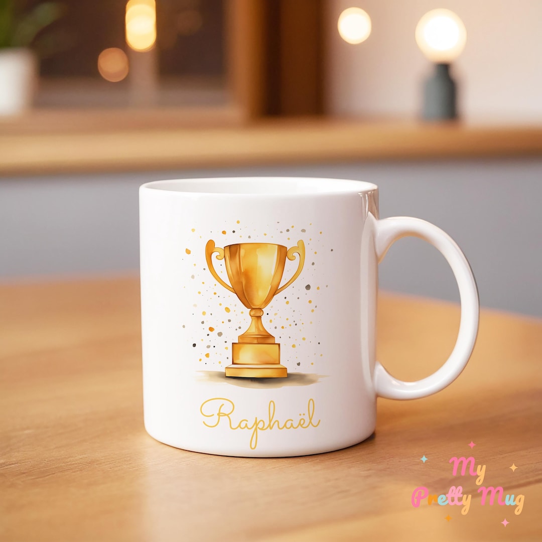 Champion Trophy Mug Personalized Trophy Mug Champion Mug Trophy Coffee ...