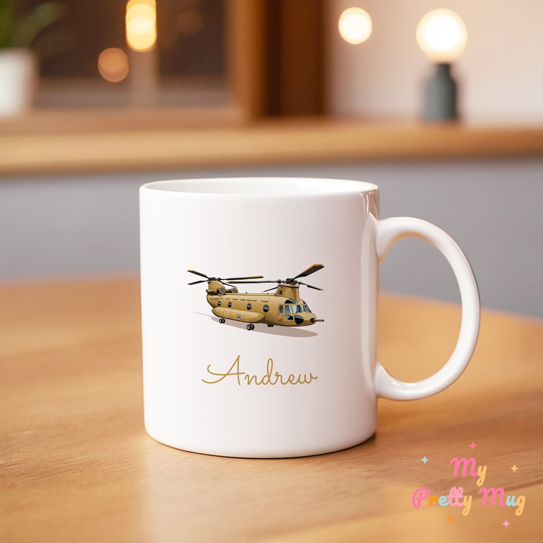 Chinook Helicopter Mug Personalized Chinook Mug Helicopter Gift ...
