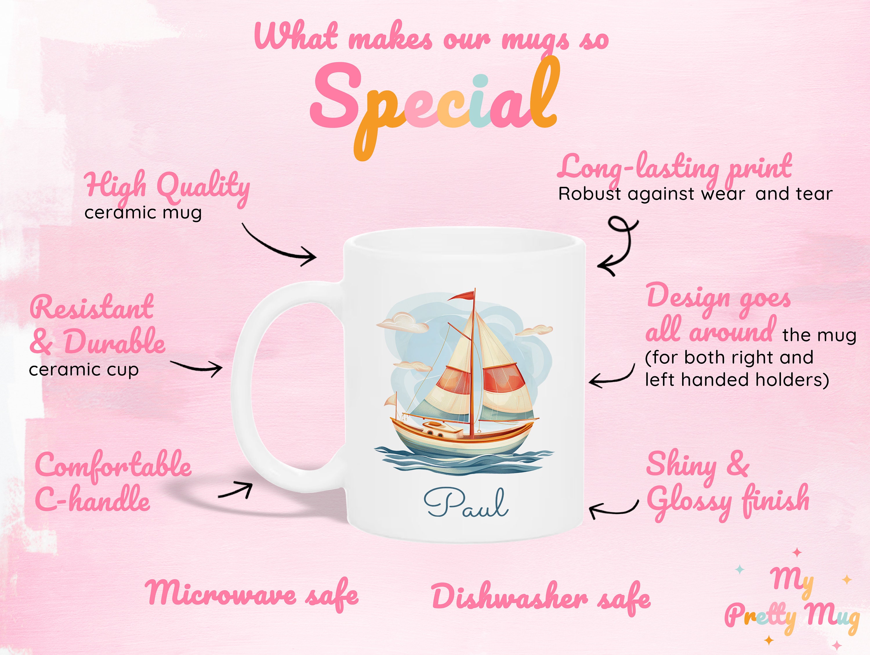 Sailing Boat Mug Personalized Ship Mug Boat Gift Boat Mug Ship Mug ...