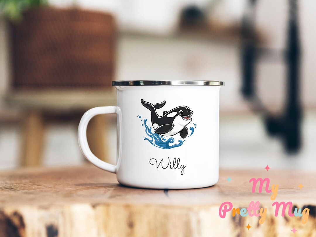 Orca Mug Killer Whale Mug Personalized Orca Mug Custom Name Orca Coffee ...