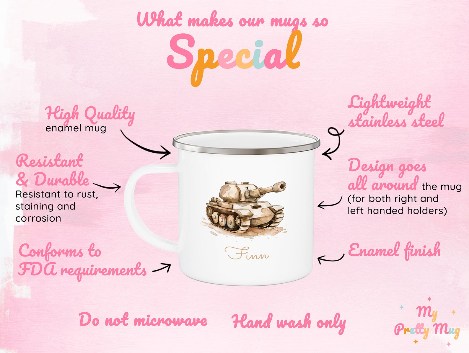 Tank Mug Personalized Tank Mug Military Tank Gift Kids Mug Military Mug ...