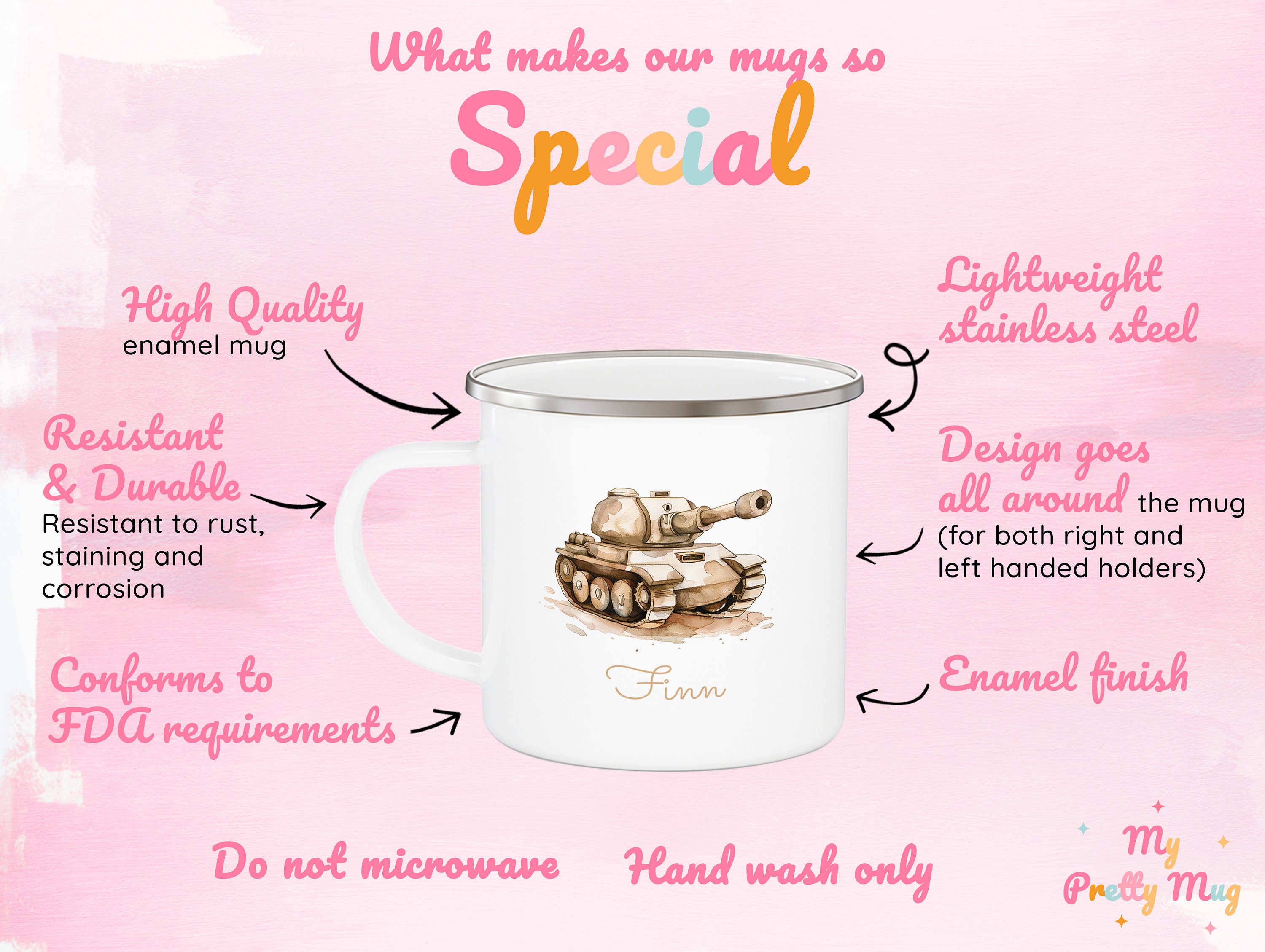 Tank Mug Personalized Tank Mug Military Tank Gift Kids Mug Military Mug ...