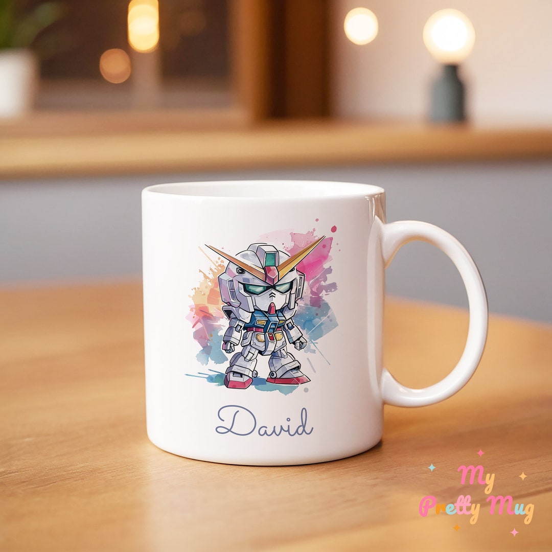 Mecha Robot Mug Personalized Robot Mug Manga Robot Gift Anime Robot ...