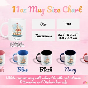 Sailing Boat Mug Personalized Ship Mug Boat Gift Boat Mug Ship Mug ...