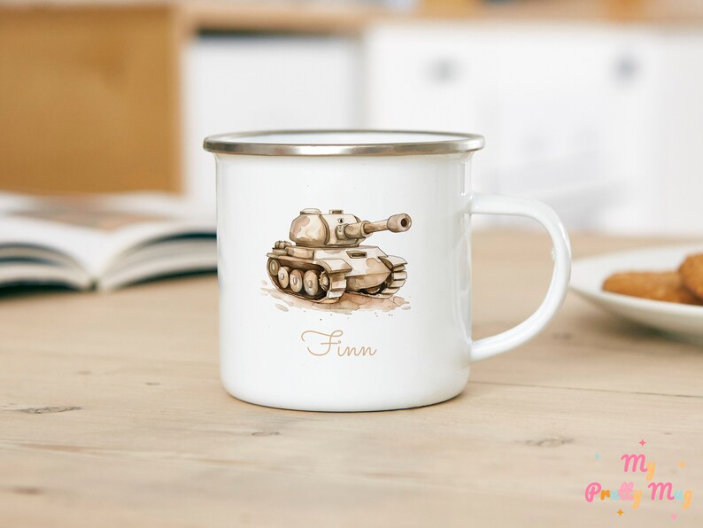 Tank Mug Personalized Tank Mug Military Tank Gift Kids Mug Military Mug ...