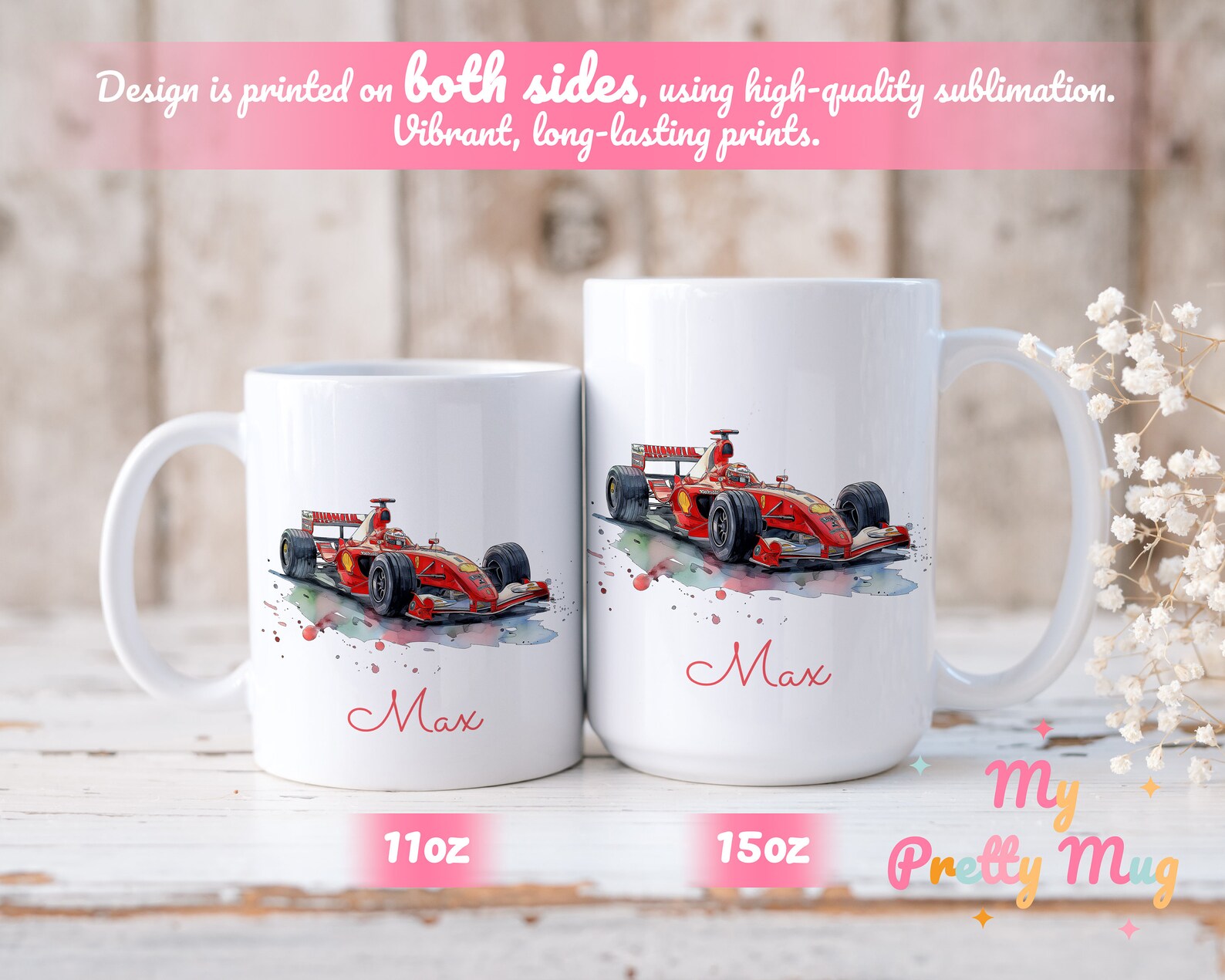 Formula One Mug Personalized Formula One Mug Race Car Mug Formula One ...