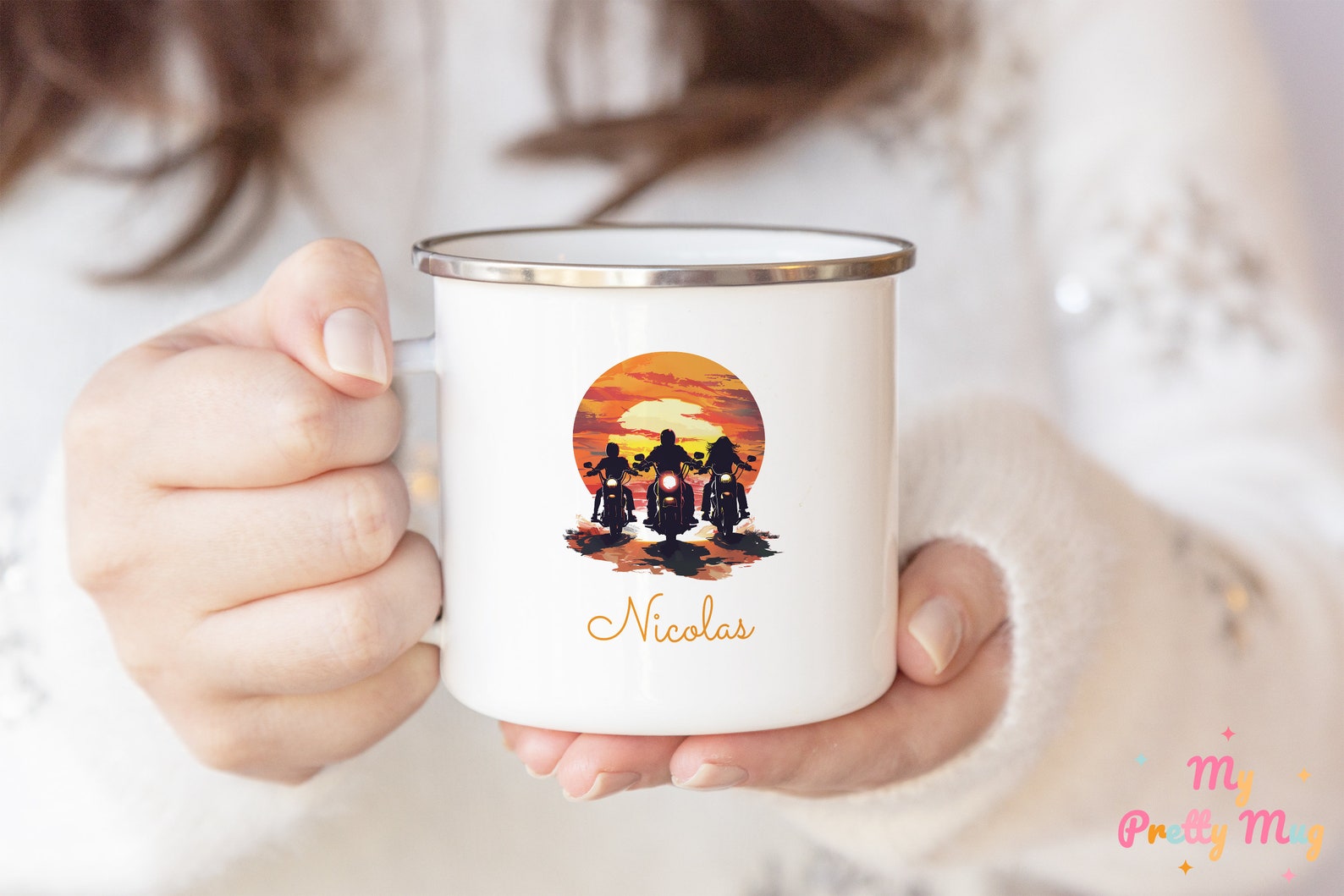 Gang of Bikers Van Mug Personalized Bikers Mug Motorcycle Coffee Mug ...