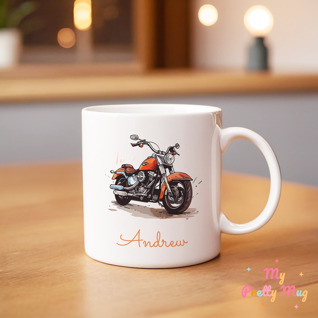 Classic Motorcycle Mug Personalized Motorcycle Mug Motorcycle Gift Mug ...