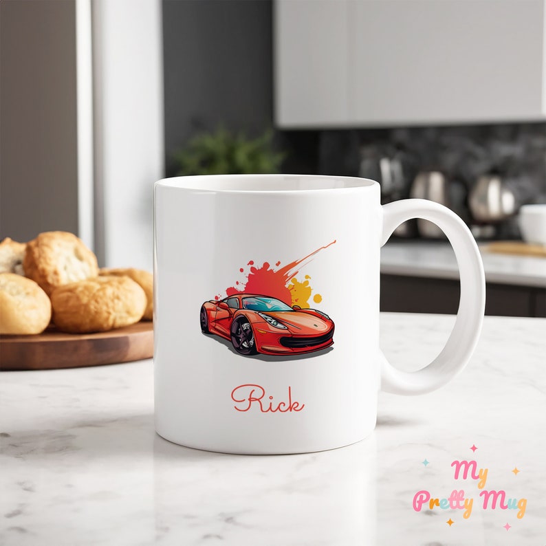 Sports Car Mug Personalized Sports Car Mug Sports Car Coffee Mug Sports ...