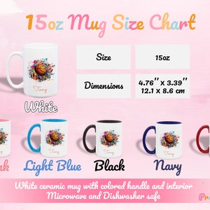 Basketball Mug Personalized Basketball Mug Custom Basketball Coffee Mug ...