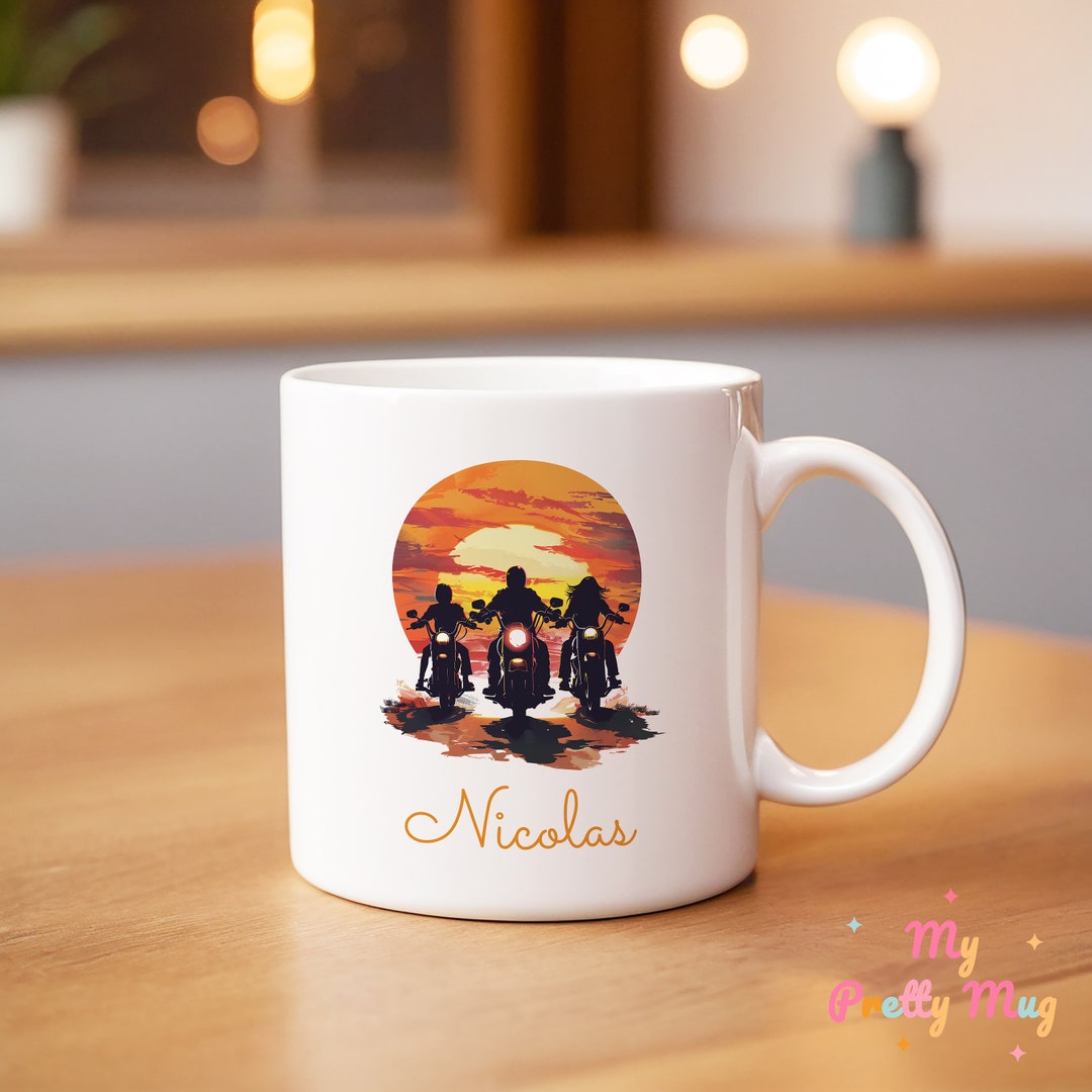 Gang of Bikers Van Mug Personalized Bikers Mug Motorcycle Coffee Mug ...