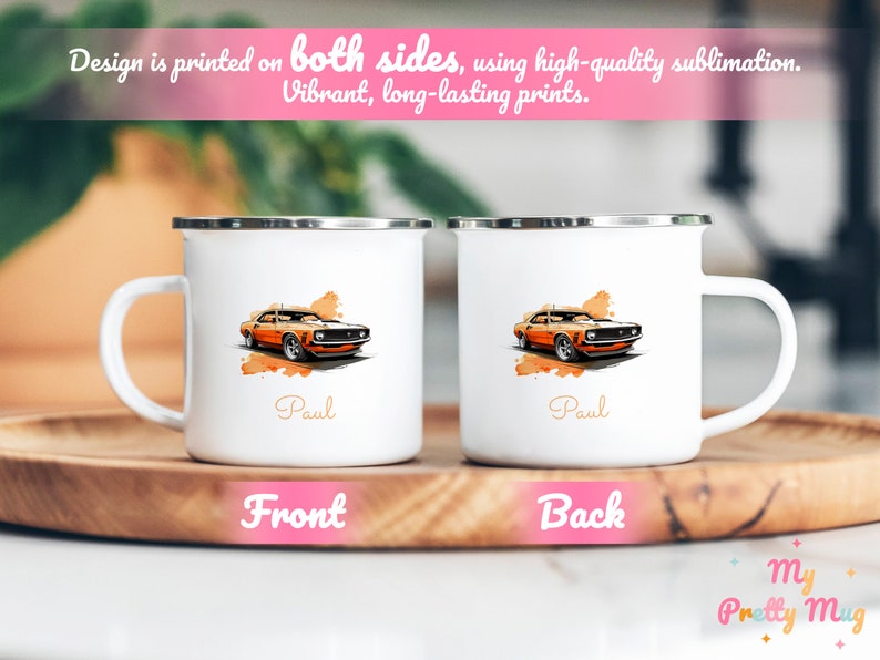 Muscle Car Mug Personalized Muscle Car Mug Muscle Car Gift Kids Mug Car ...