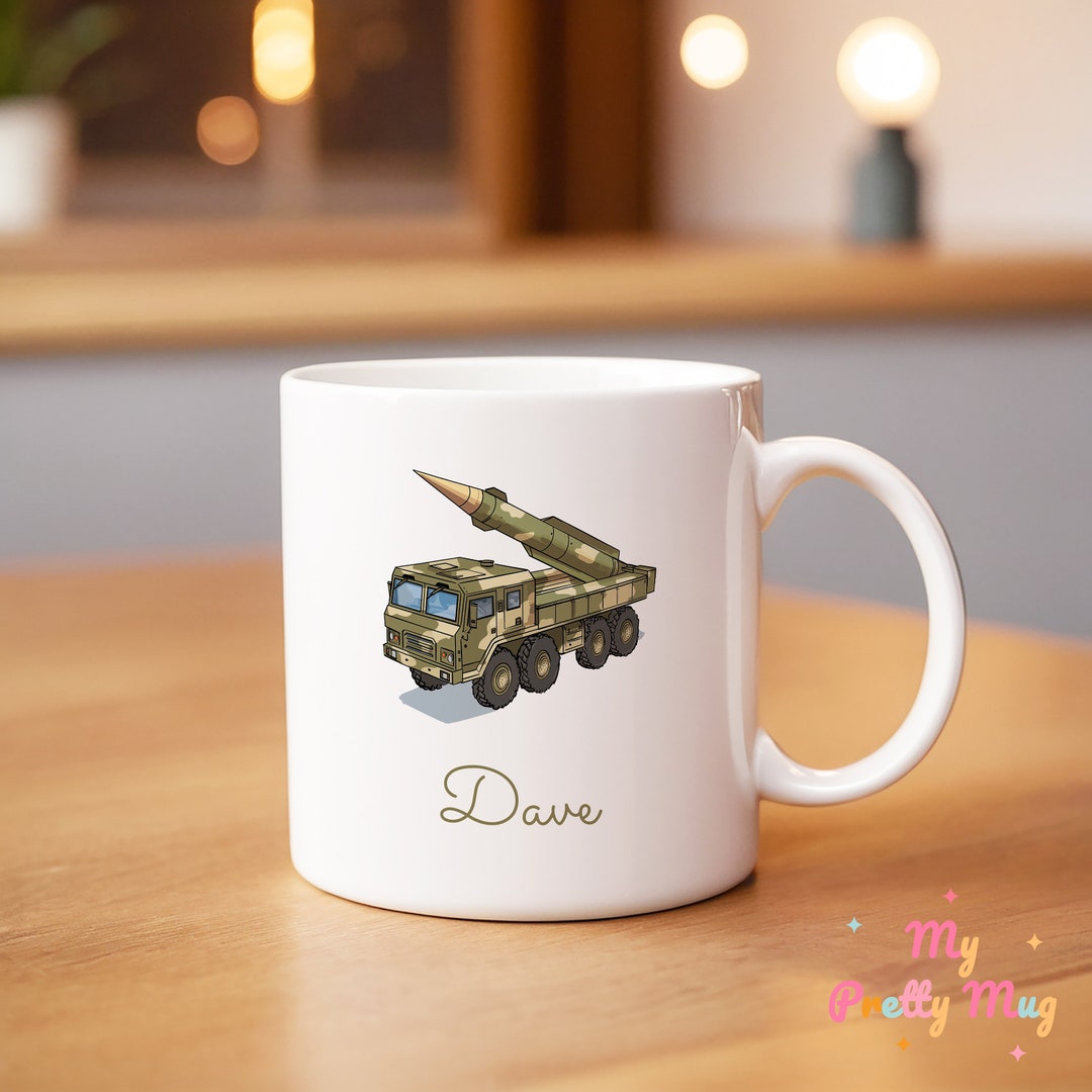 Missile Launcher Truck Mug Personalized Military Truck Mug Truck Coffee ...