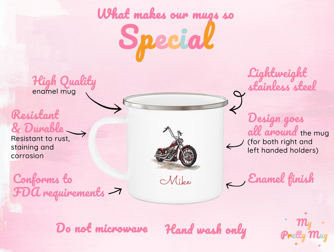 Easy Rider Motorcycle Mug Personalized Chopper Motorcycle Mug Chopper ...