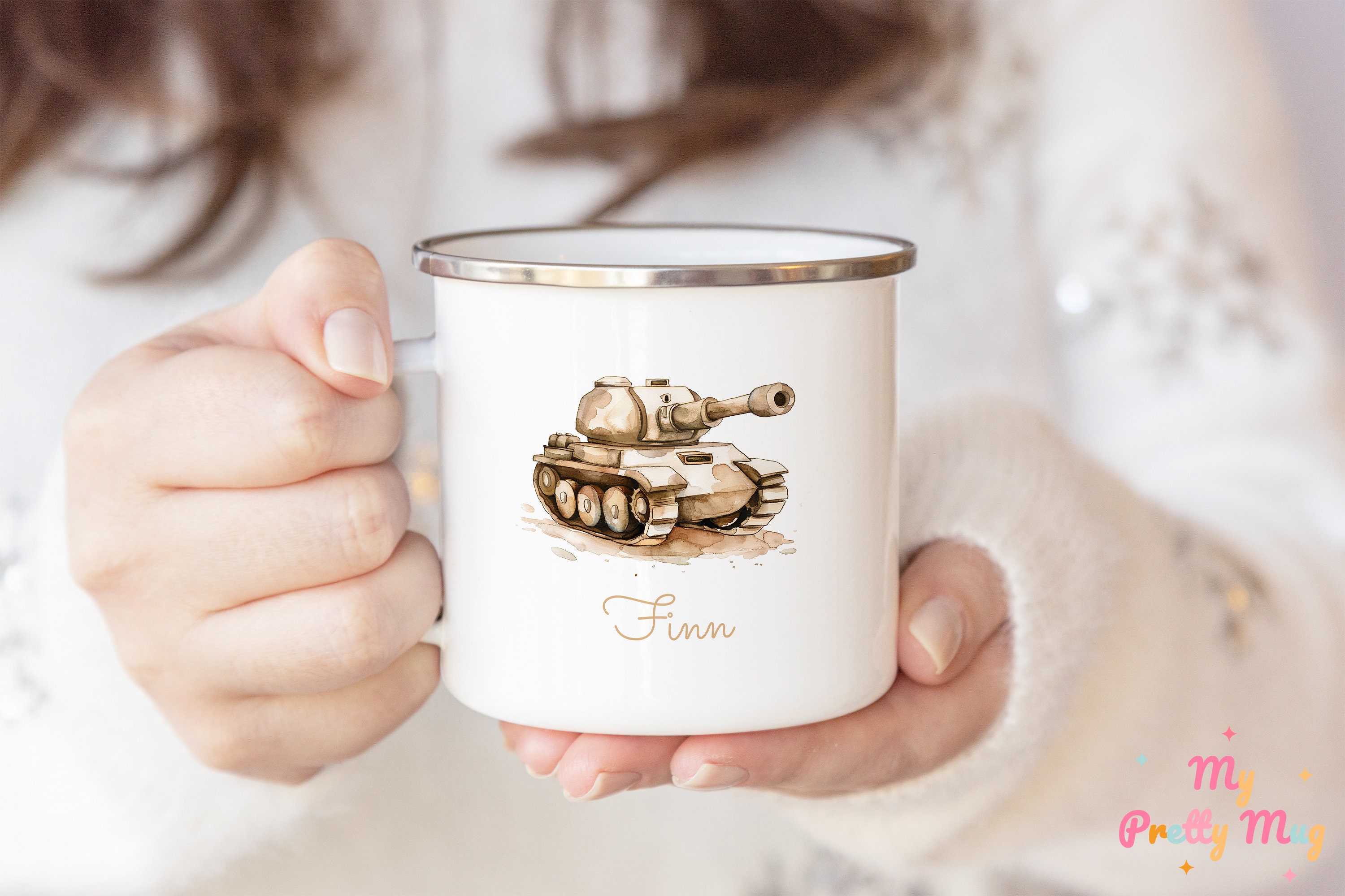Tank Mug Personalized Tank Mug Military Tank Gift Kids Mug Military Mug ...