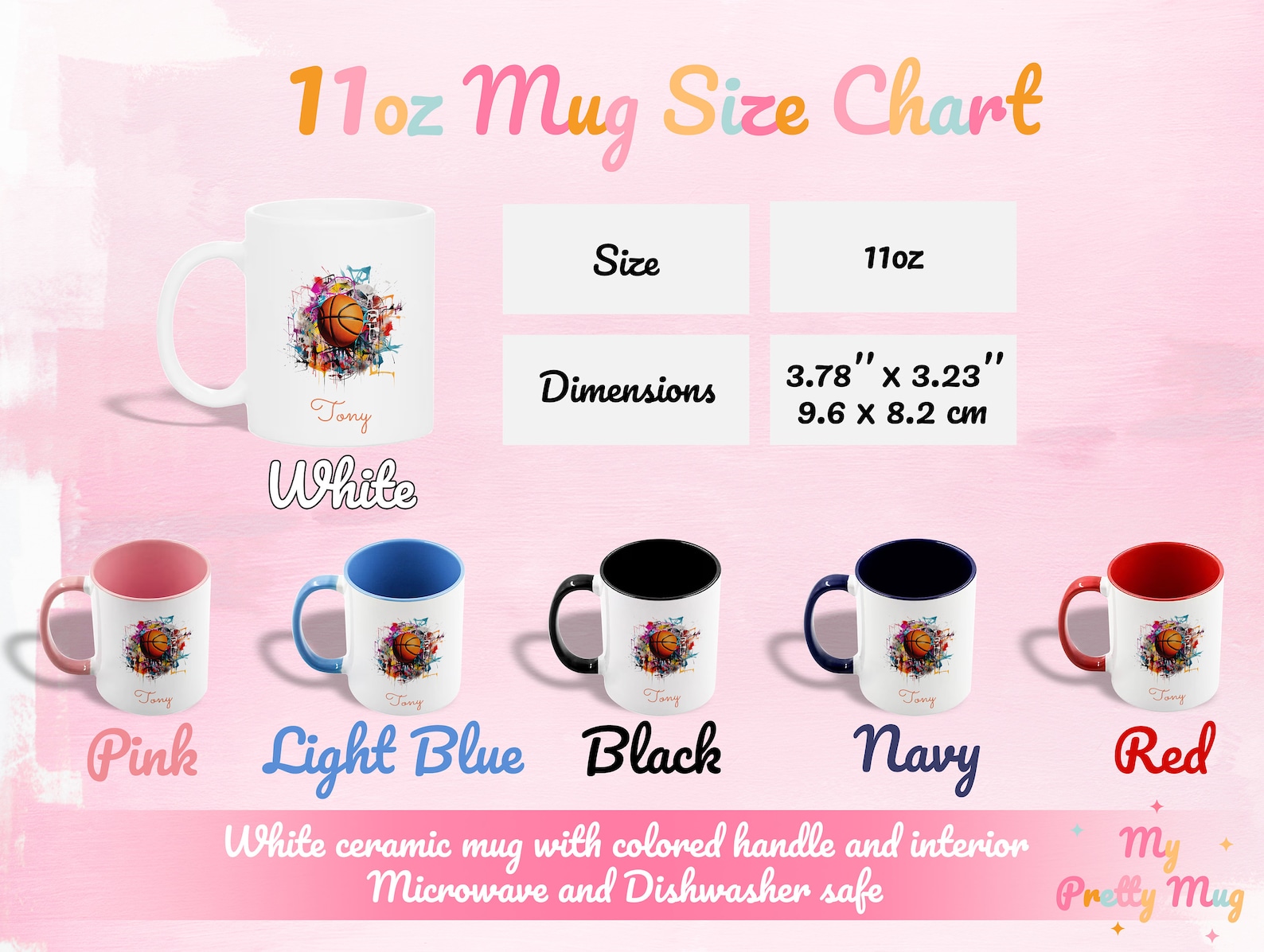 Basketball Mug Personalized Basketball Mug Custom Basketball Coffee Mug ...