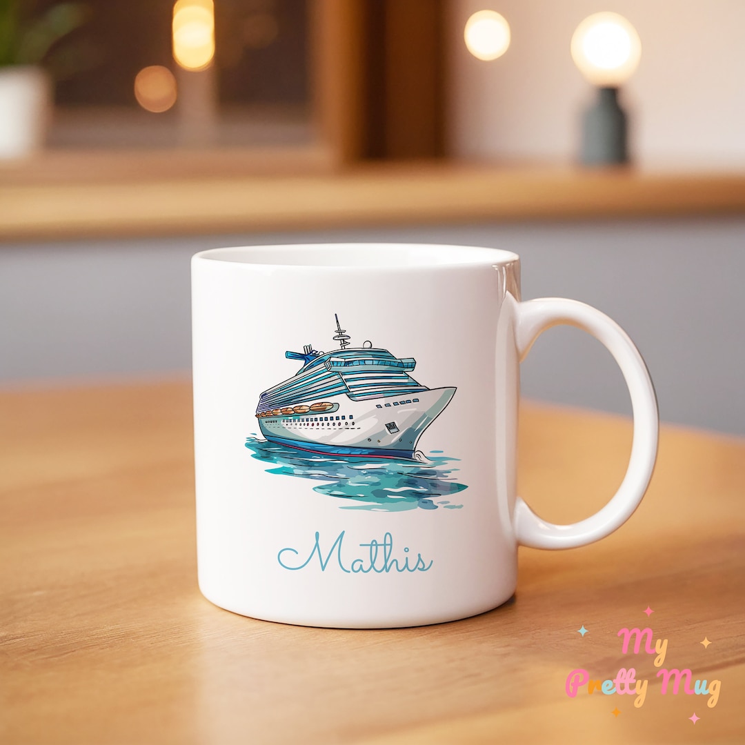Cruise Ship Mug Personalized Cruise Ship Mug Cruise Ship Gift Kids Mug ...