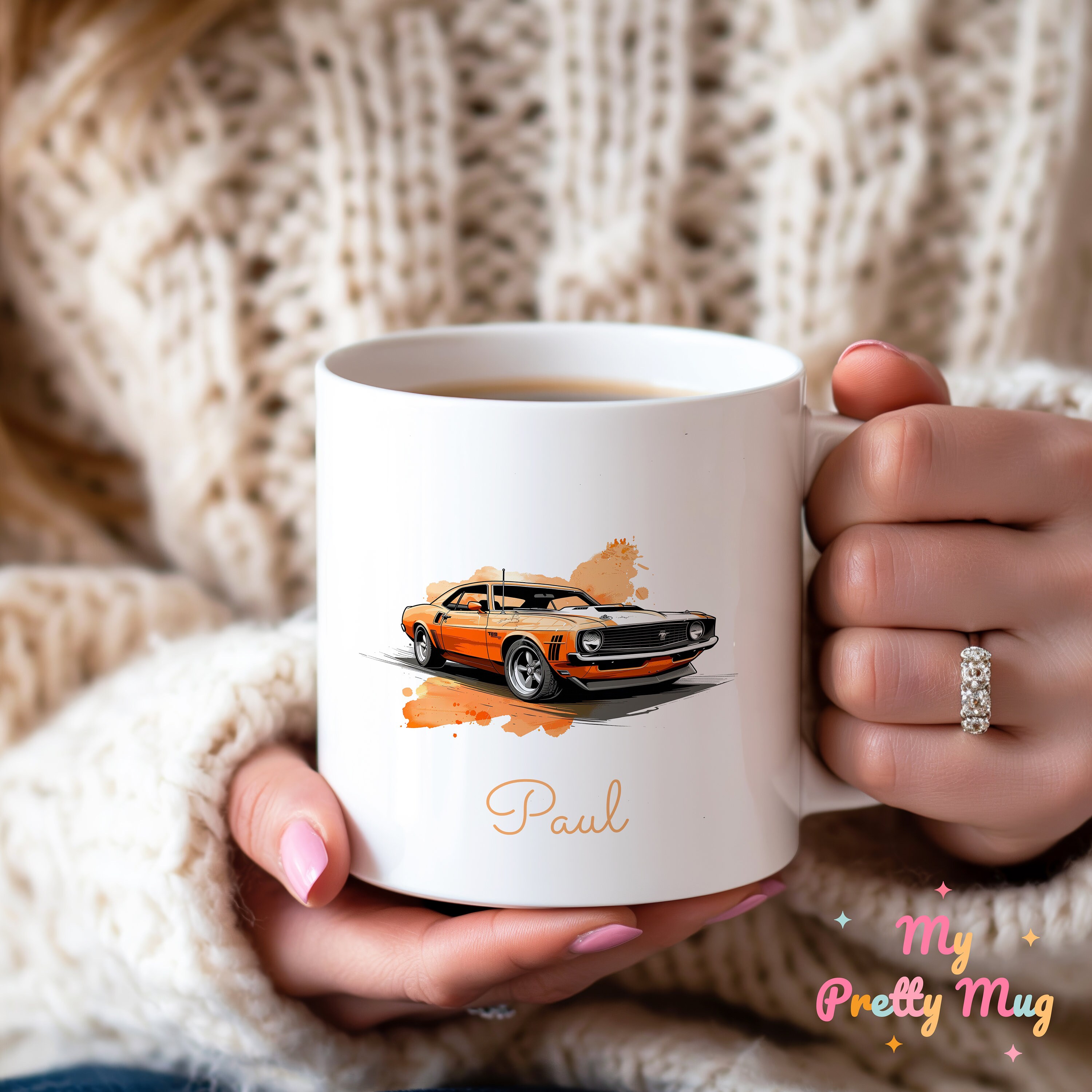Muscle Car Mug Personalized Muscle Car Mug Muscle Car Gift Kids Mug Car ...