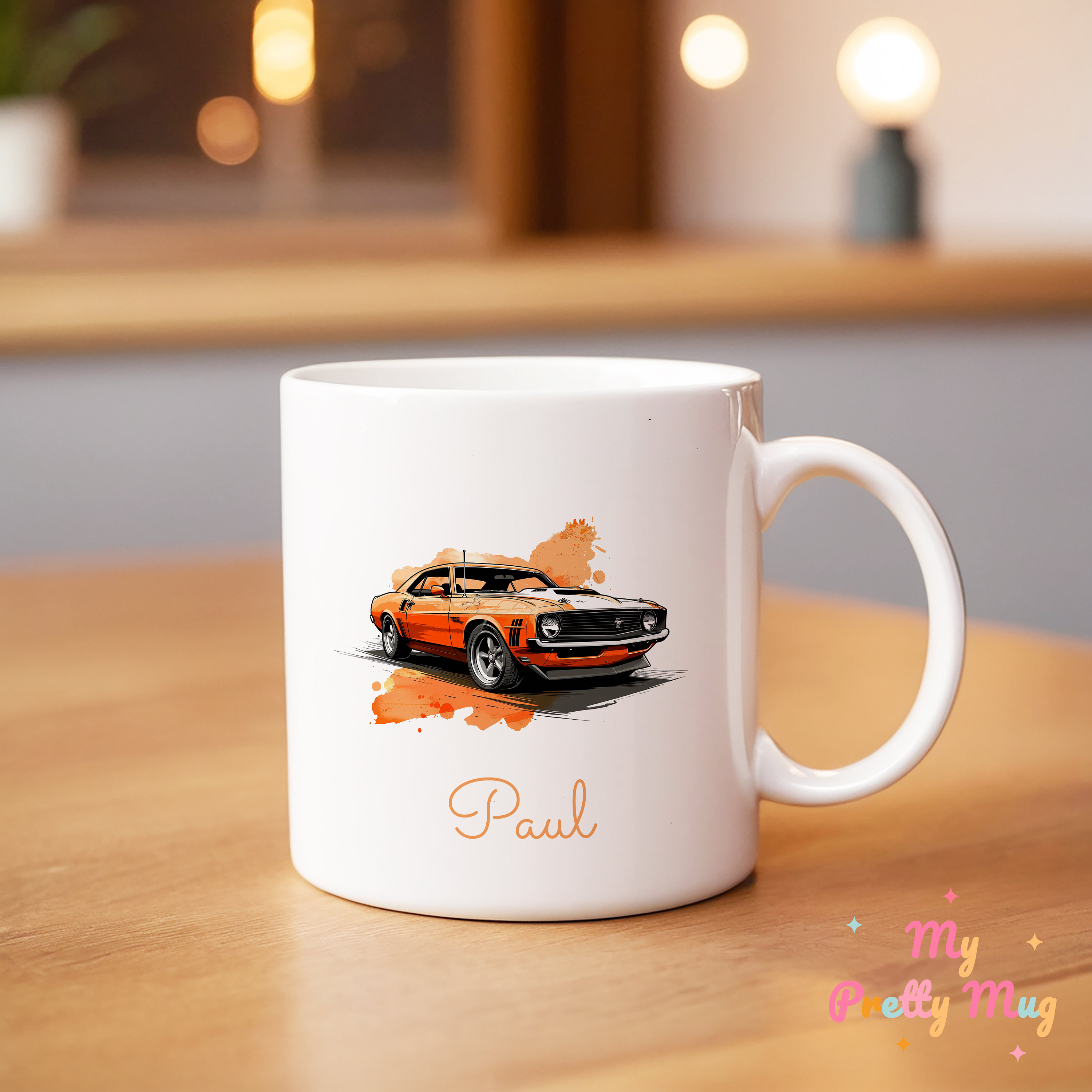 Muscle Car Mug Personalized Muscle Car Mug Muscle Car Gift Kids Mug Car ...