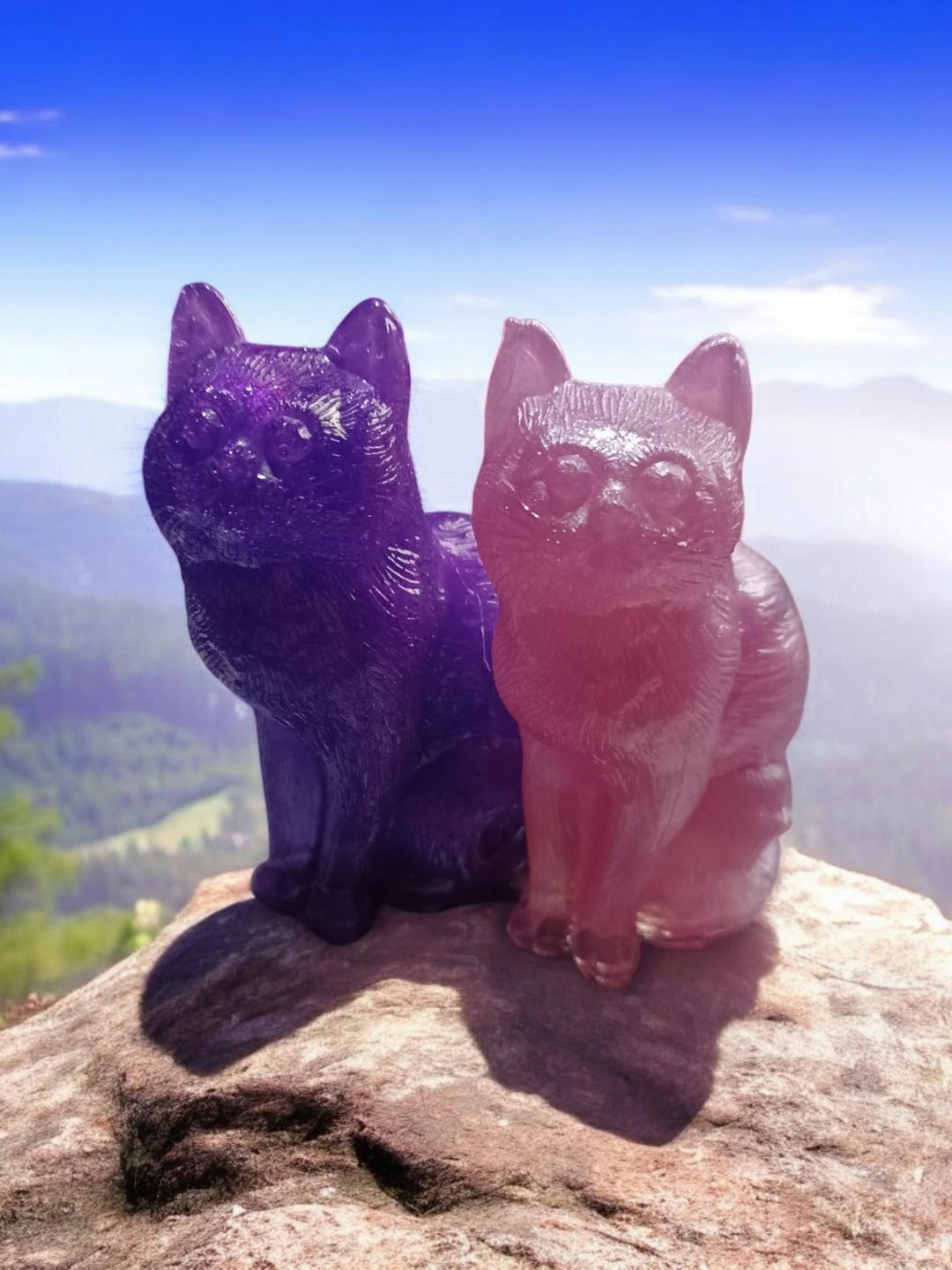 Resin Cat Figure - Etsy