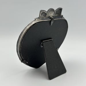 Vintage Fancy Heart Shaped Picture Frame With Back Kickstand, Metal ...