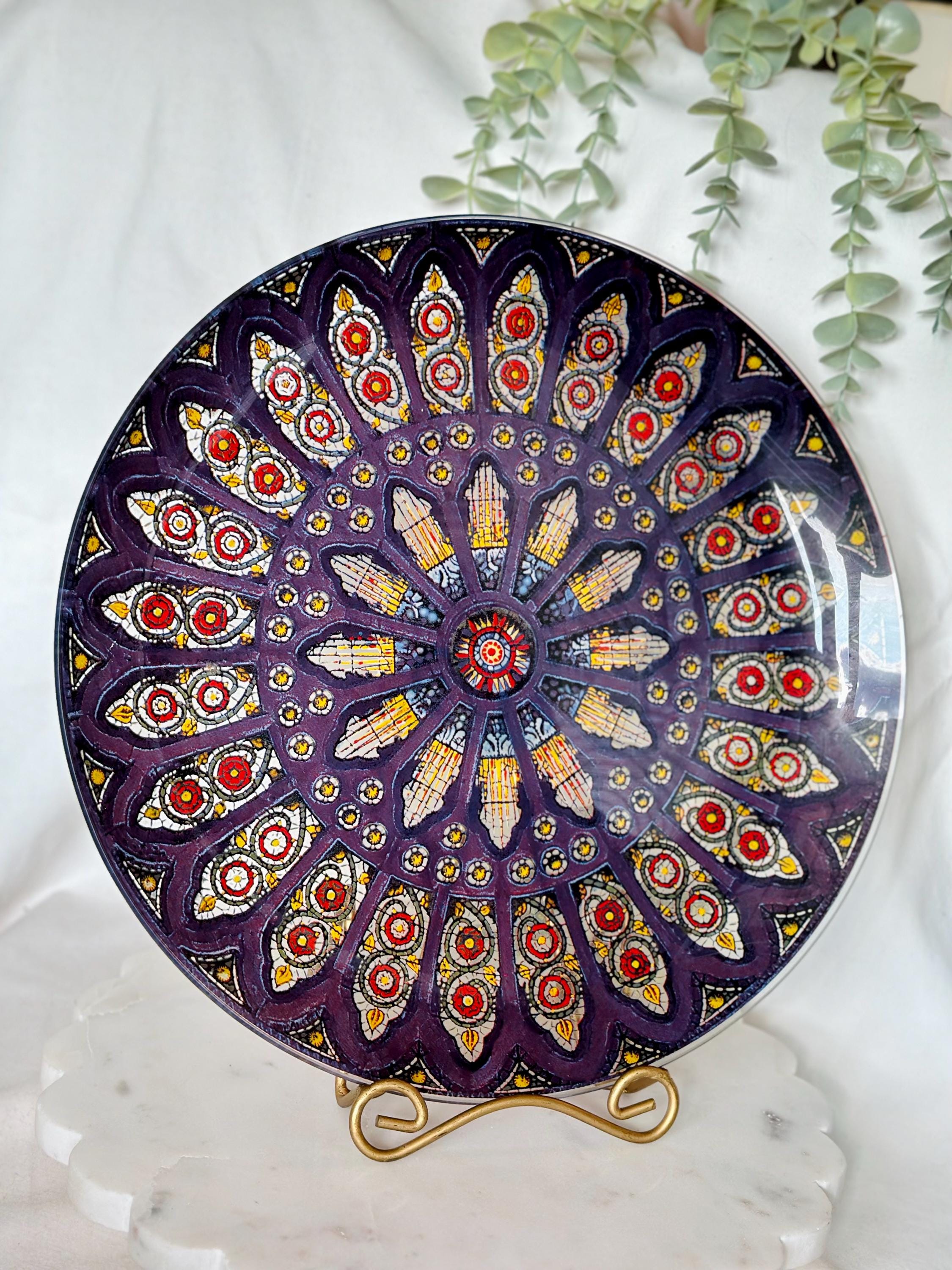 Vintage 13 Pilgrim Glass Silhouette Stained Glass Window Collector ...