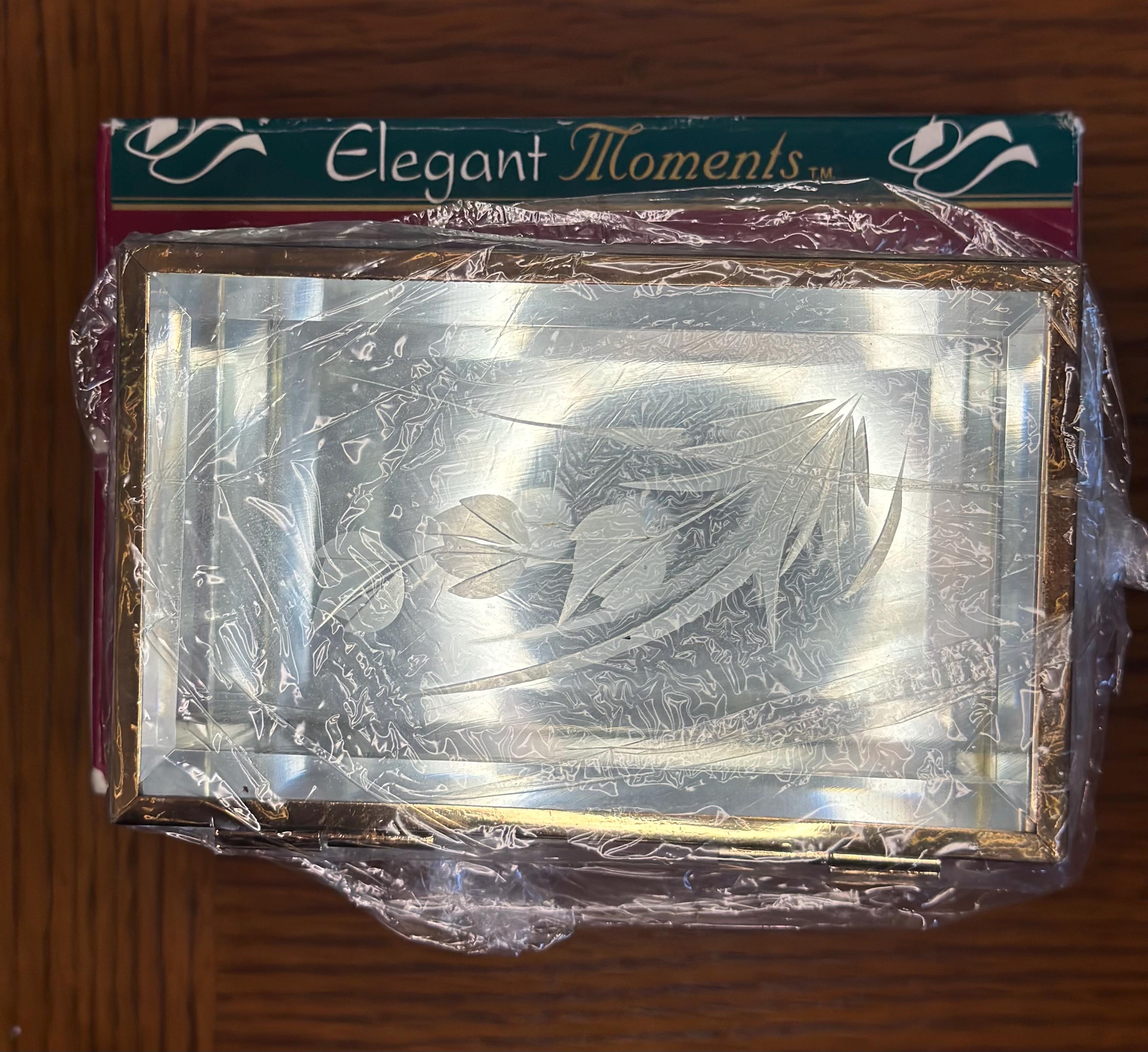Original Packaging Elegant Moments Mirrored Glass Jewelry Box - Etsy
