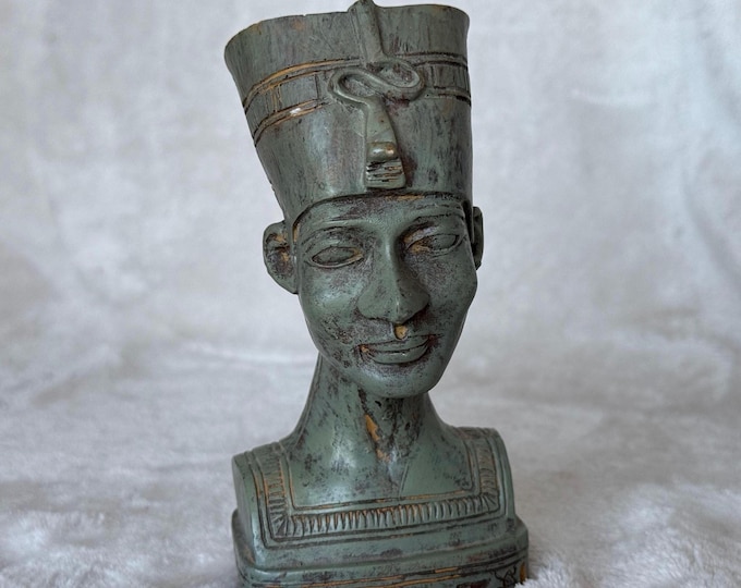 Nefertiti Bust-side Profile-detail Wood Cutout-egyptian Queen-iconic ...