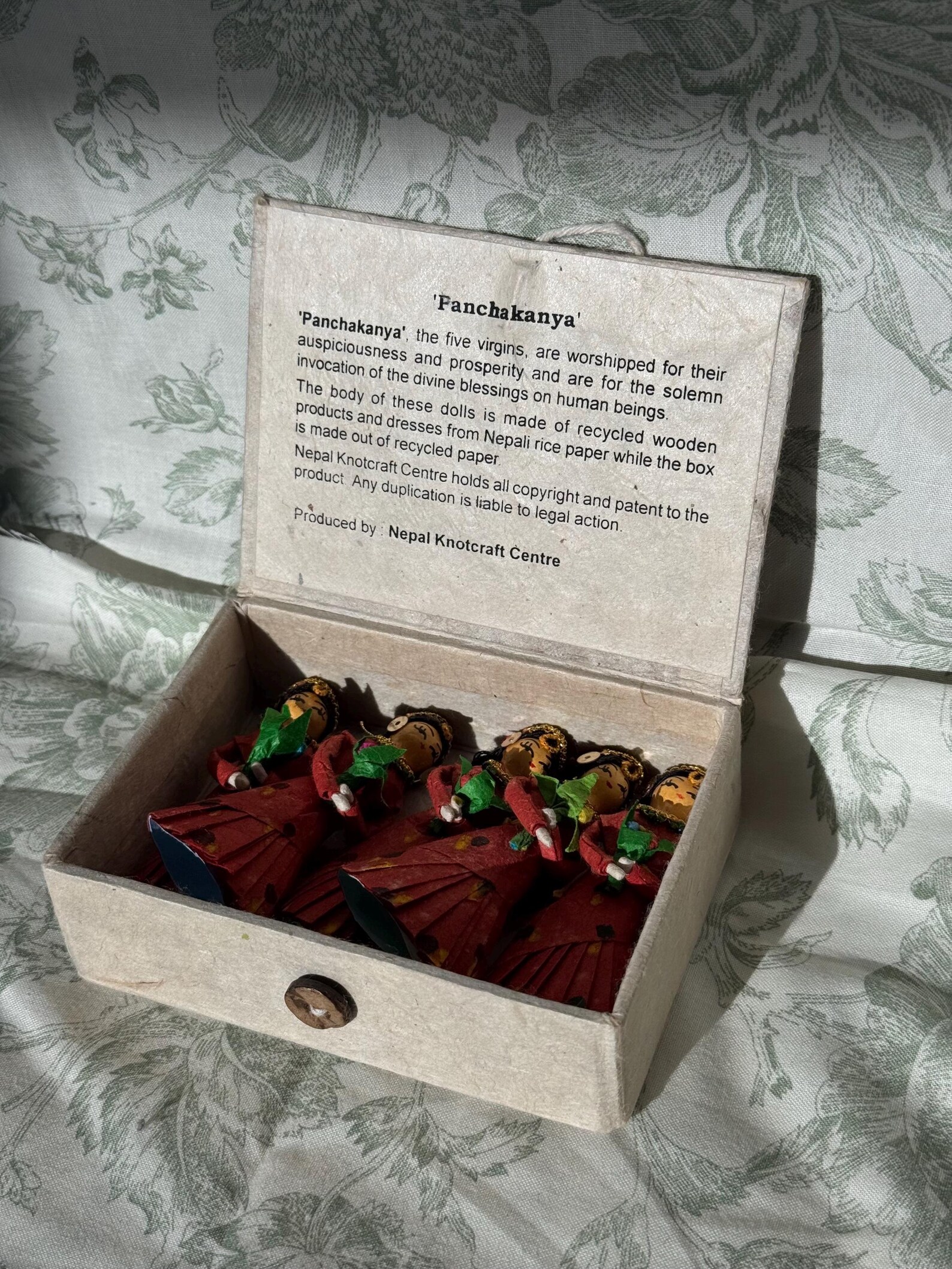 Handmade Panchakanya Dolls: Nepal Folk Art Set in Recycled Box - Etsy