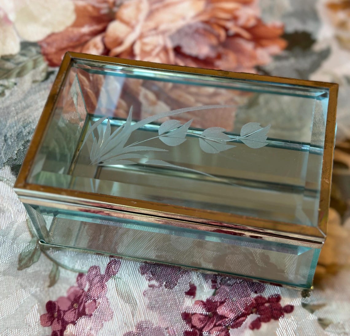 Original Packaging Elegant Moments Mirrored Glass Jewelry Box - Etsy