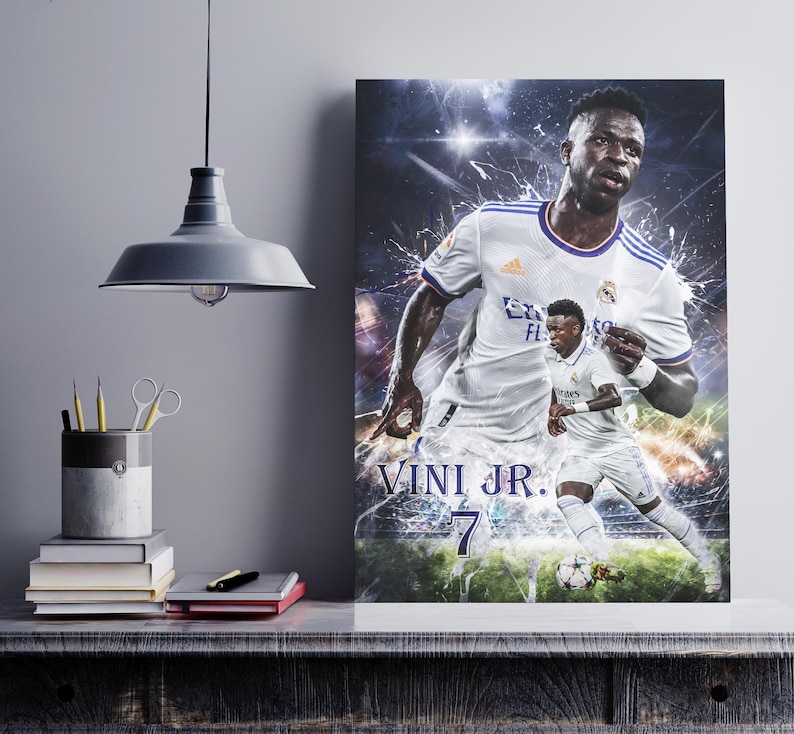 Football Poster - Vinicius Junior - Real Madrid - Legendary Football ...