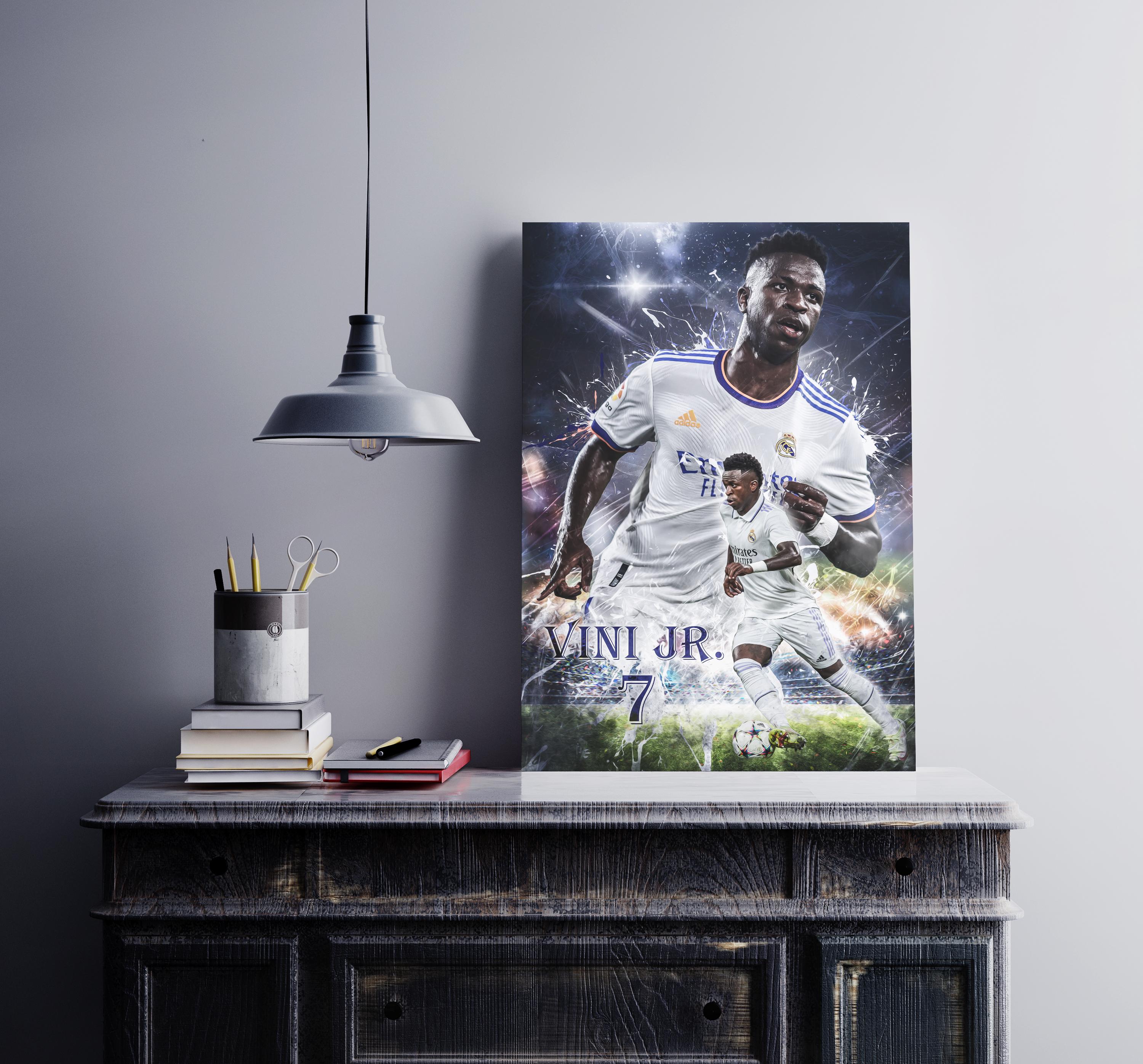 Football Poster - Vinicius Junior - Real Madrid - Legendary Football ...