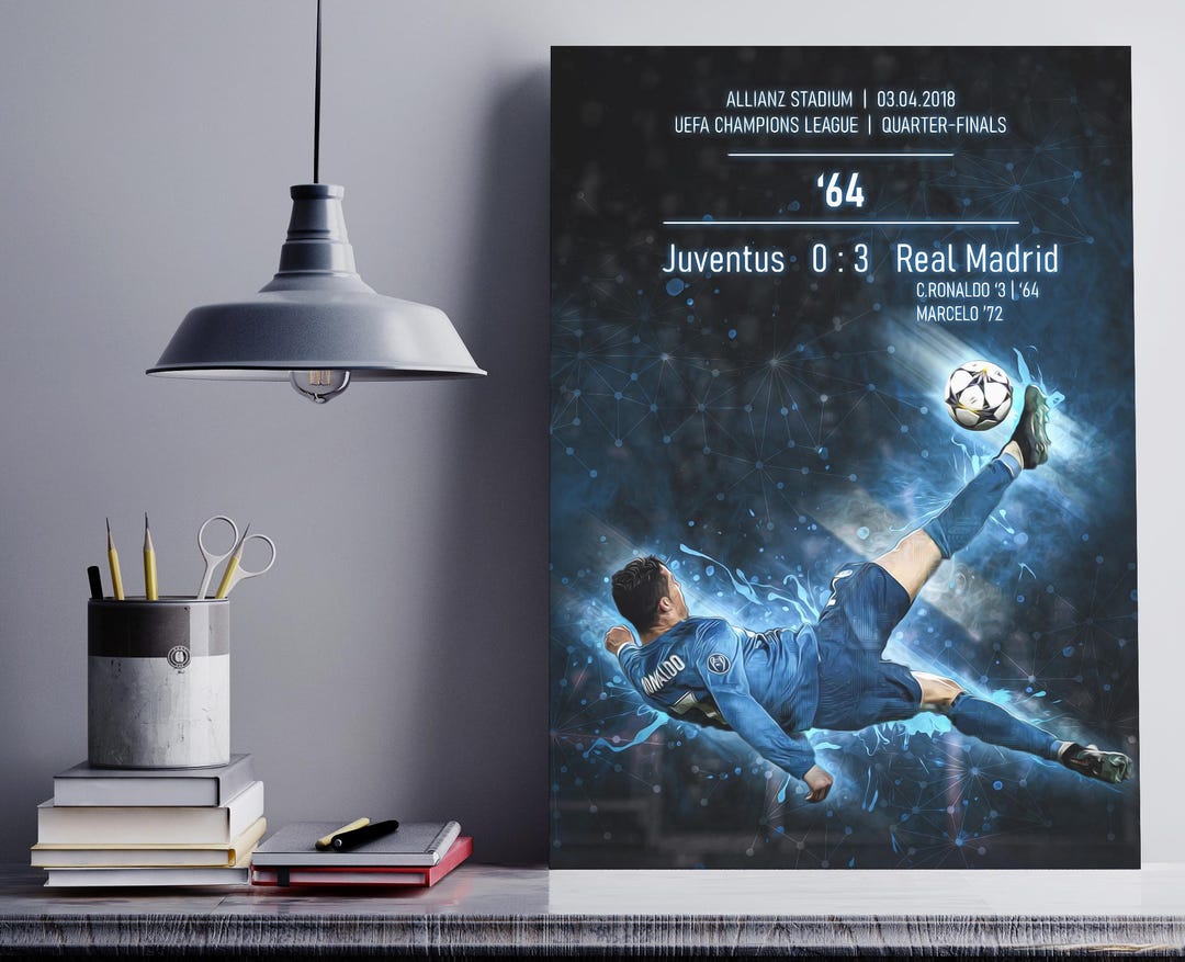 Cristiano Ronaldo Goal Poster - Football Poster - Soccer Poster Art ...
