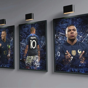 Kylian Mbappe Poster Set: France Soccer Art Prints (set of 3) - Etsy