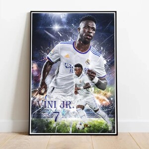 Football Poster - Vinicius Junior - Real Madrid - Legendary Football ...
