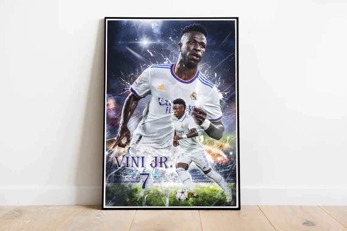 Football Poster - Vinicius Junior - Real Madrid - Legendary Football ...