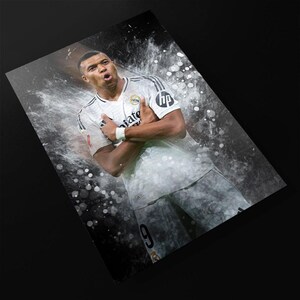 Kylian Mbappe - Set of 3 Football/soccer Prints - Real Madrid Poster ...