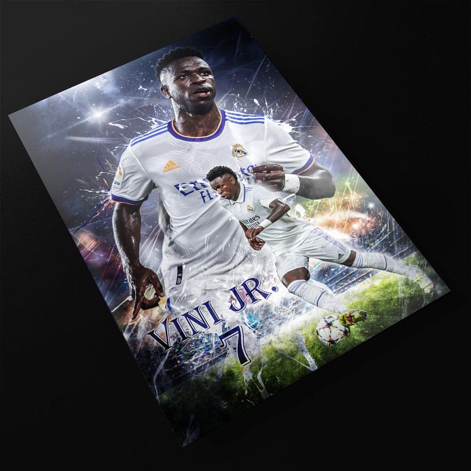 Football Poster - Vinicius Junior - Real Madrid - Legendary Football ...