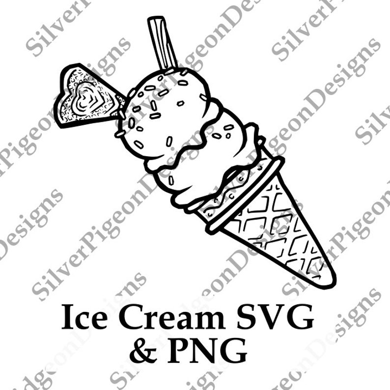 Ice Cream SVG & PNG, Ice Cream Clipart, Ice Cream Illustration, Vector ...