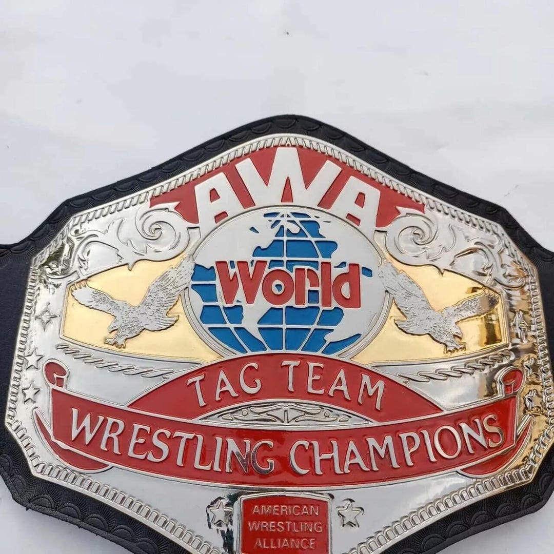 AWA World Tag Team Wrestling Championship Belt Nwa Replica Wwe Wwf Iwgp ...