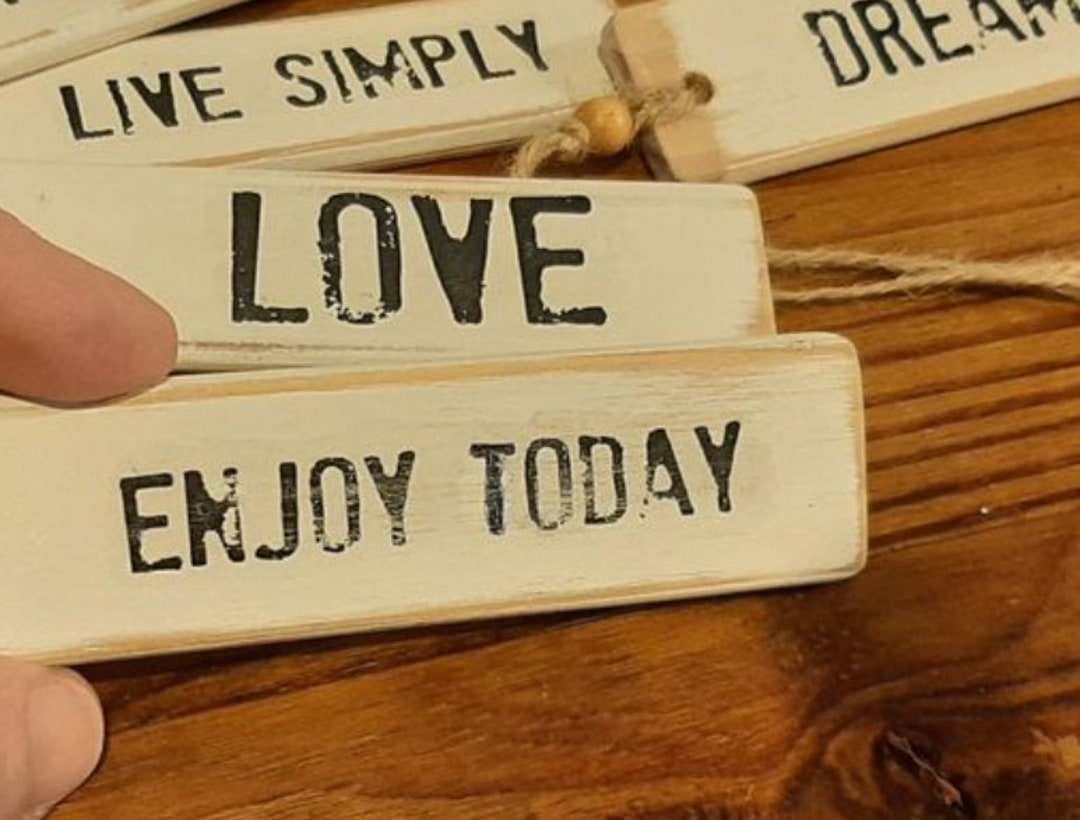Inspirational Wooden Tags - Etsy UK