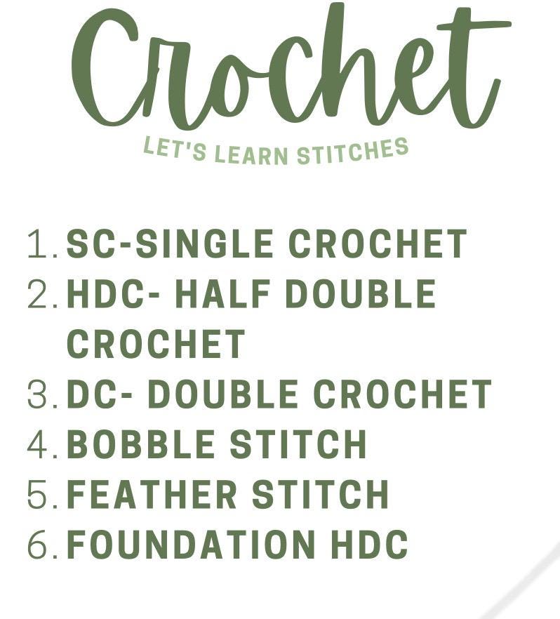 How to Crochet Booklet, Digital Download, How to Crochet - Etsy
