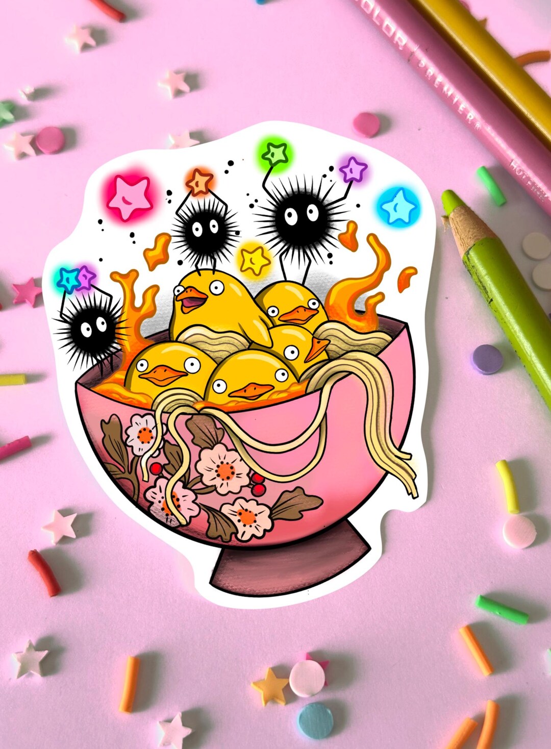Spirited Away Ramen Bowl Sticker Cute - Etsy
