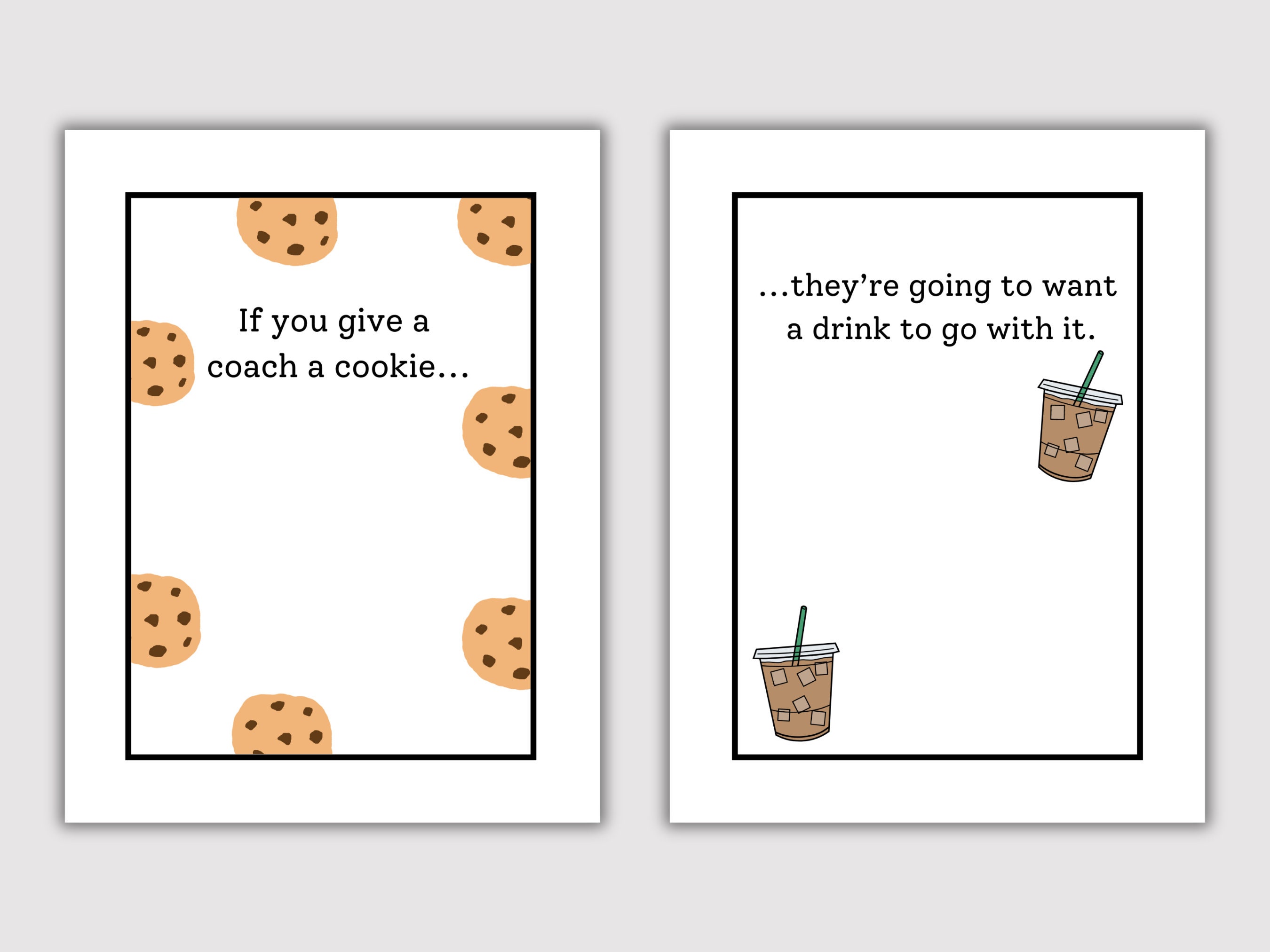 If You Give a Coach a Cookie Digital Download Coach Appreciation Gift ...