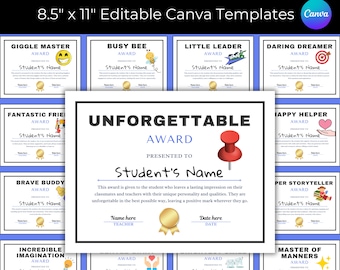 64 Student Award Certificates, Classroom End of Year Certificate ...