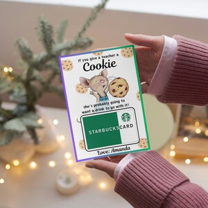 If You Give a Teacher a Cookie, Printable Teacher Appreciation Gift ...