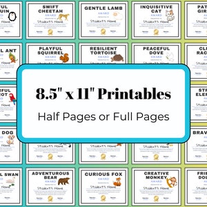 40 Animal Themed Student Award Certificates, Classroom End of Year ...