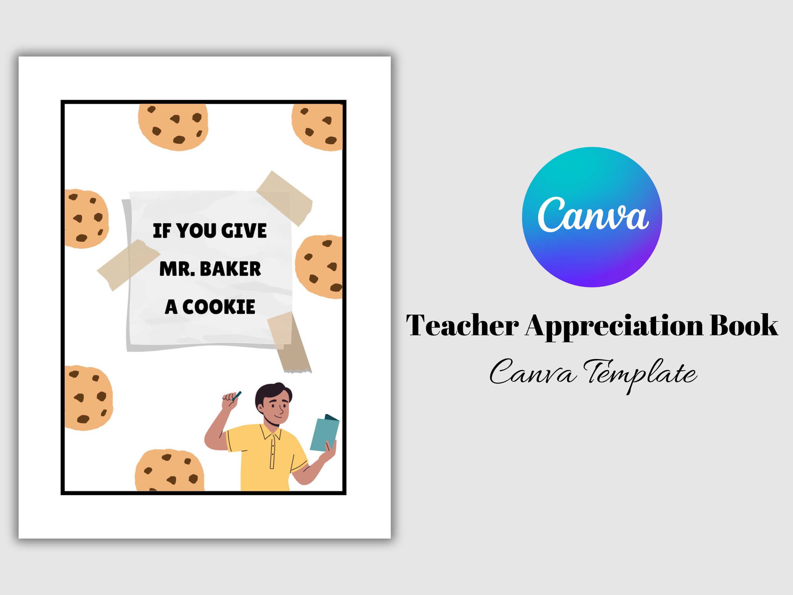 If You Give a Teacher a Cookie Digital Download Teacher Appreciation ...